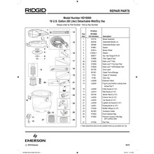 Ridgid vacuum parts store